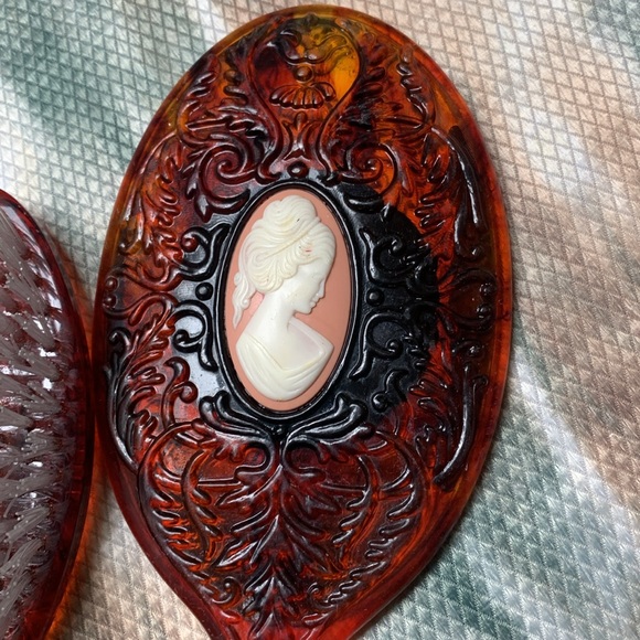 Avon | Accents | Vintage Avon Cameo Vanity Set Includes Mirror Brush ...